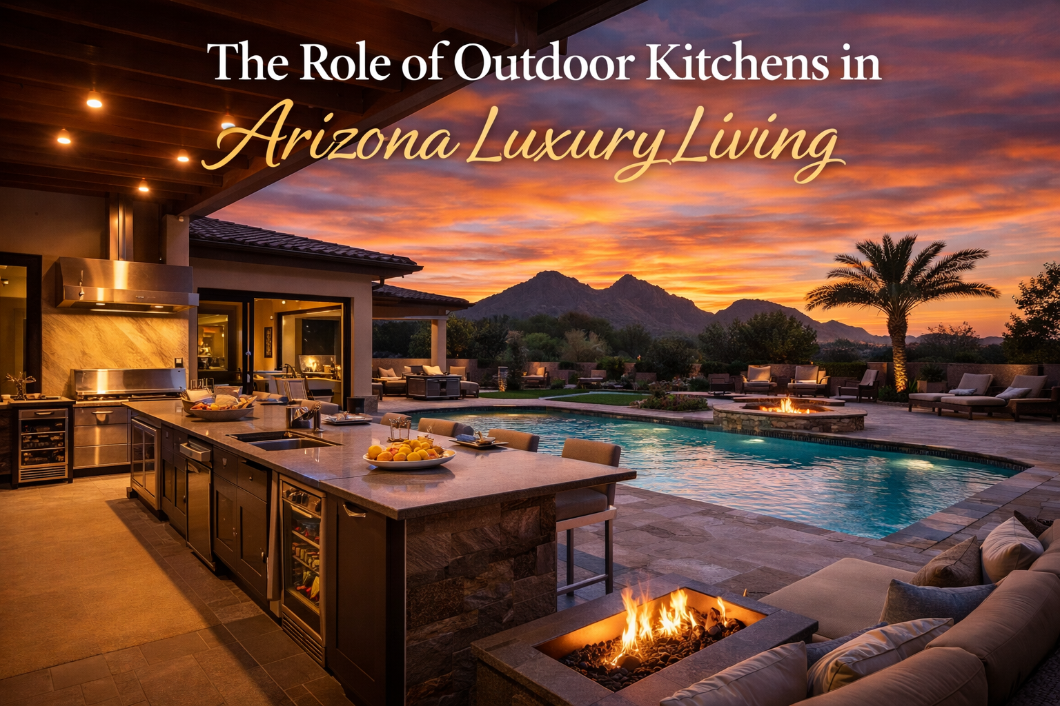 Outdoor Kitchens in Arizona Luxury Homes: Style, Lifestyle & Value