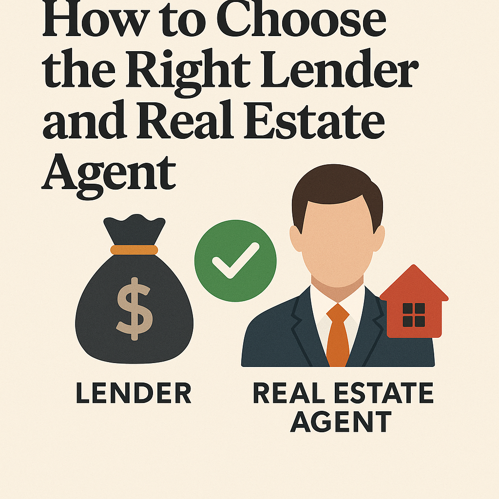 How To Choose the Right Lender and Real Estate Agent